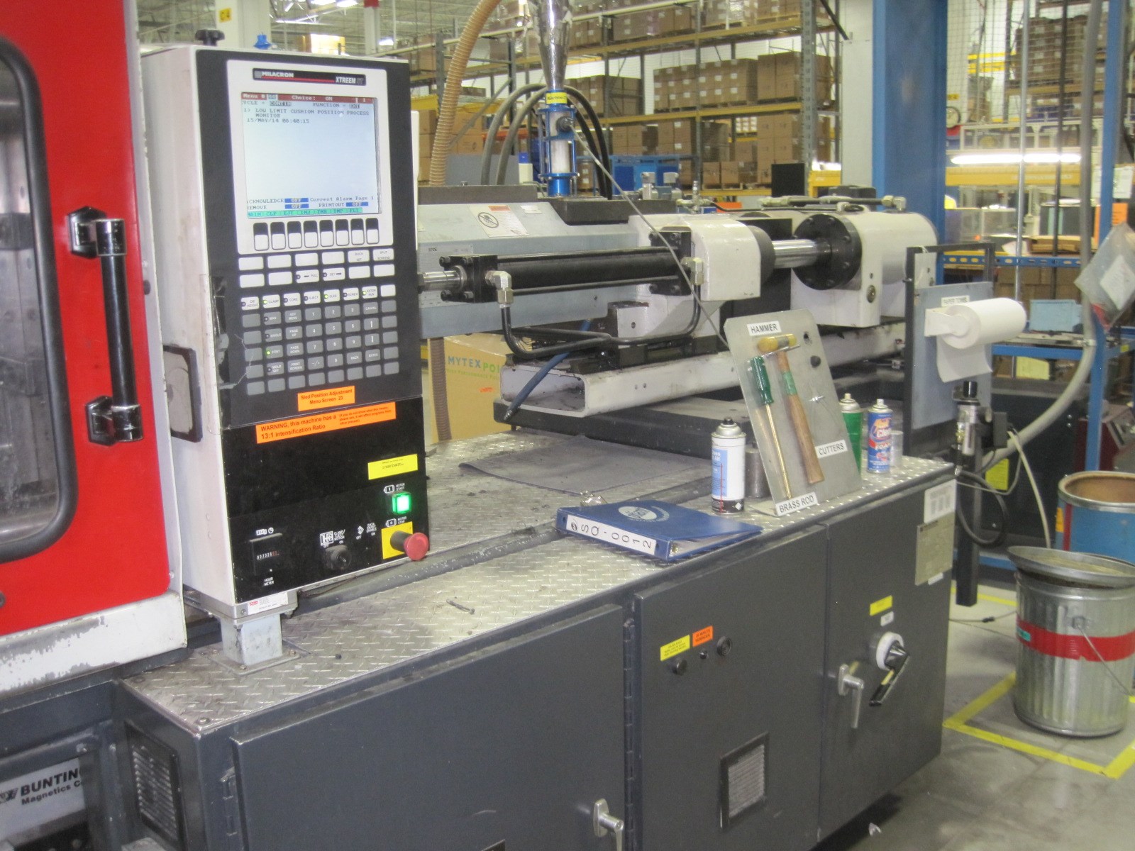 170 Ton Cincinnati Milacron Injection Molding Machine, Model MT170, 12 ...